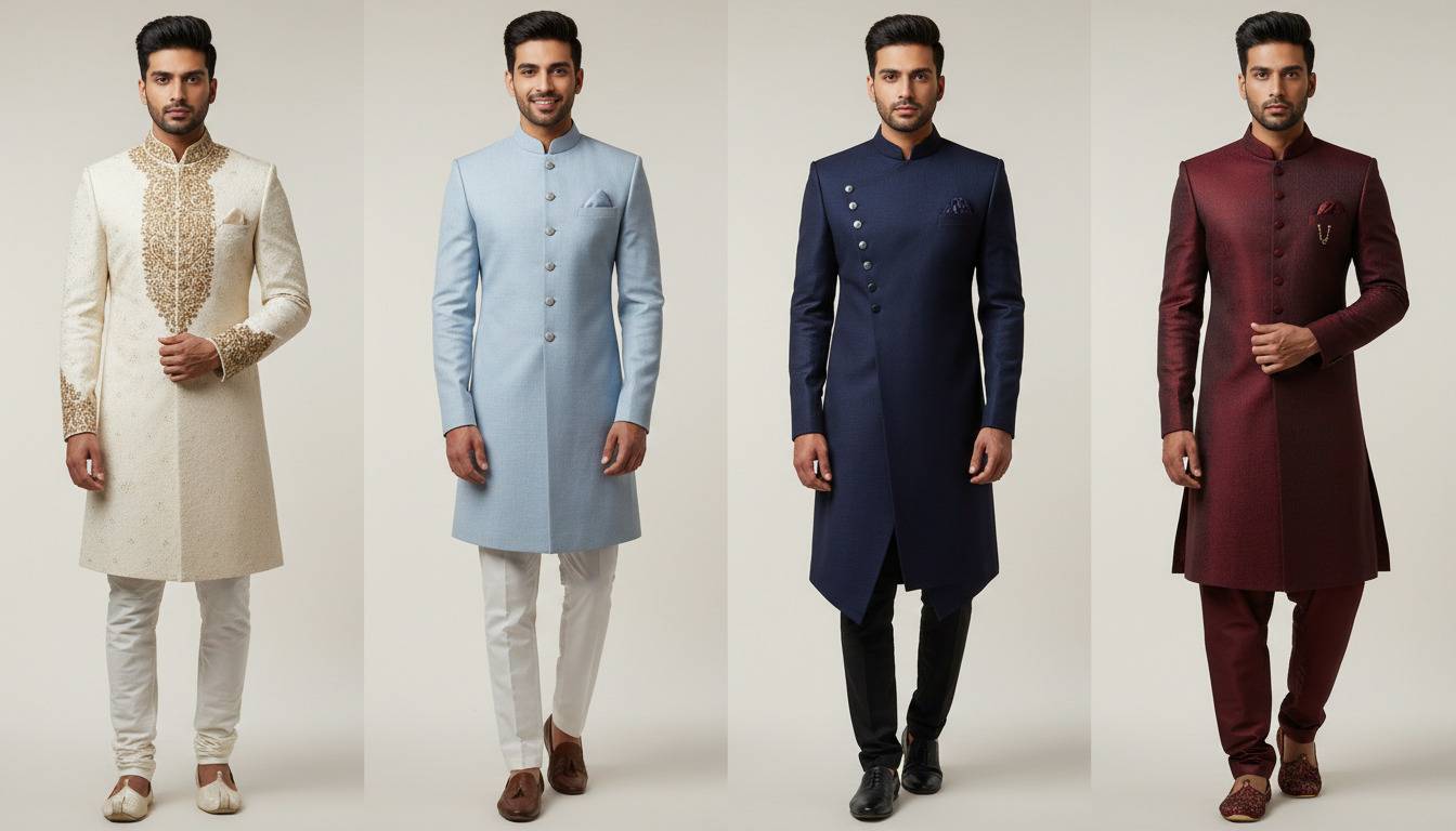 Types of Sherwani | Classic, Designer & Modern Sherwanis